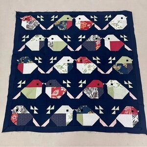 Handmade | Wall Decor | Handmade Original Birds Baby Quilt Top 47x47 ...